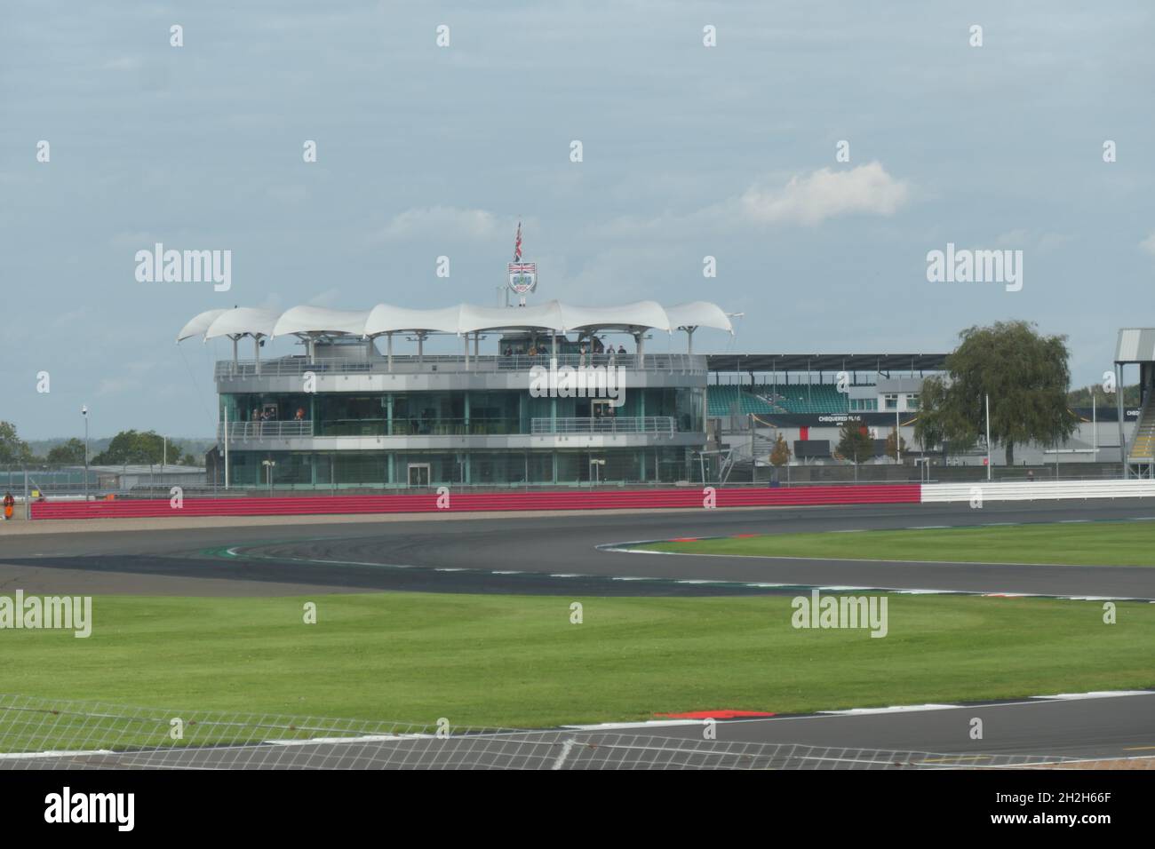 Silverstone motor racing circuit Northamptonshire UK Stock Photo - Alamy