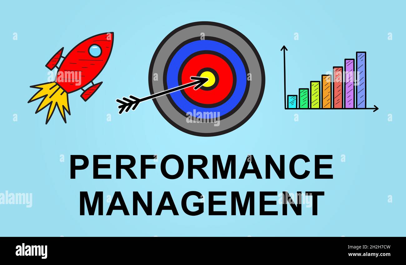 Illustration of a performance management concept Stock Photo - Alamy