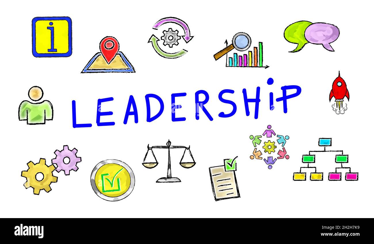 Illustration of a leadership concept Stock Photo - Alamy