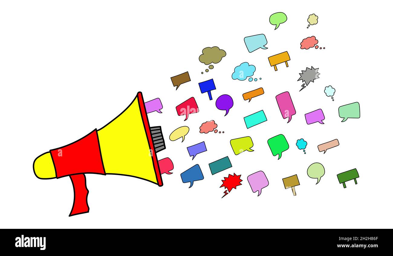 Illustration of a communication concept Stock Photo - Alamy