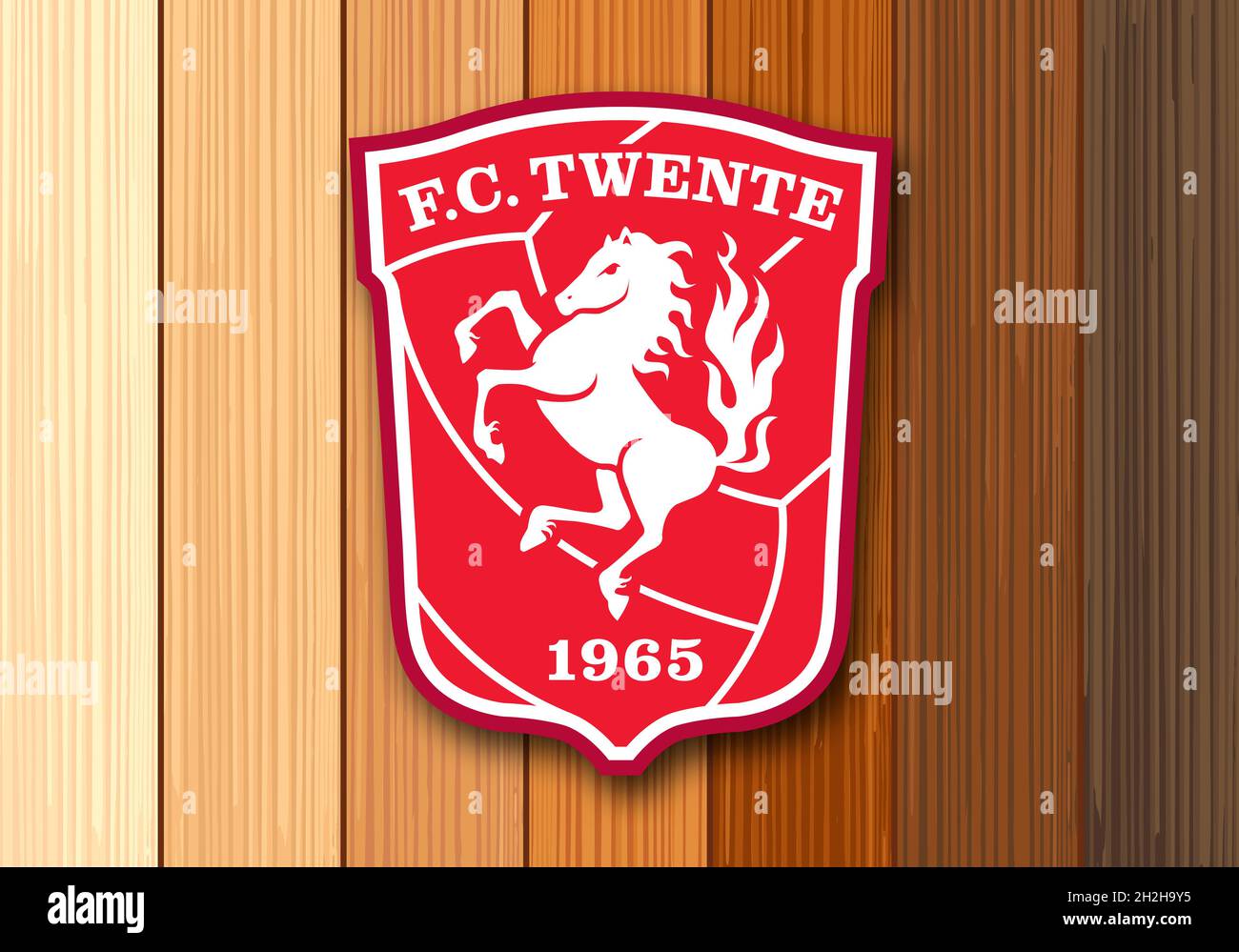 Coat of arms FC Twente, Enschede, football club from the Netherlands ...