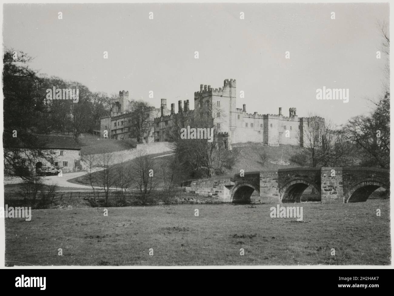 Haddon Hall, Nether Haddon, Derbyshire, 1950-1964. A view from the ...