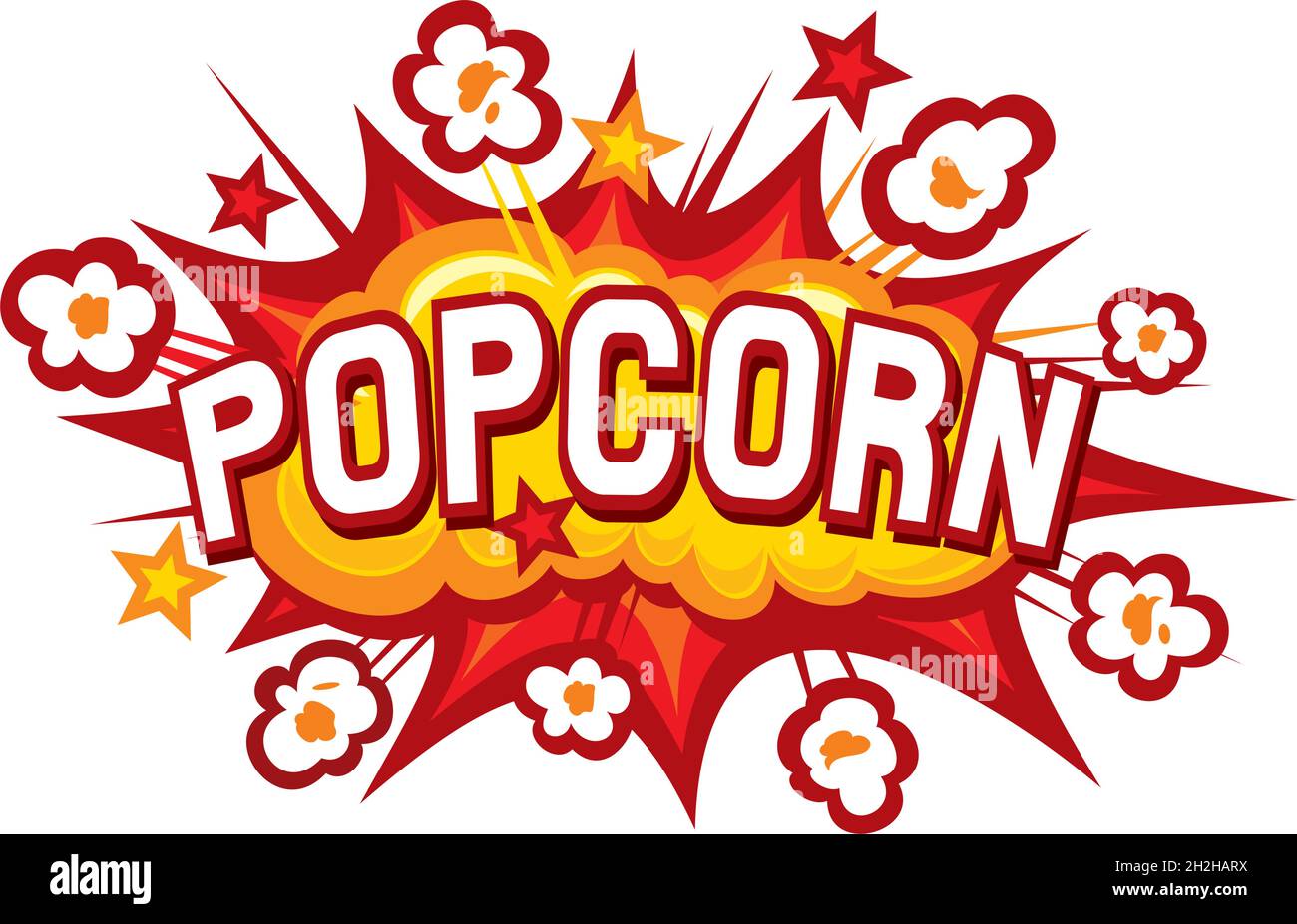 Popcorn vector illustration Stock Vector Image & Art - Alamy