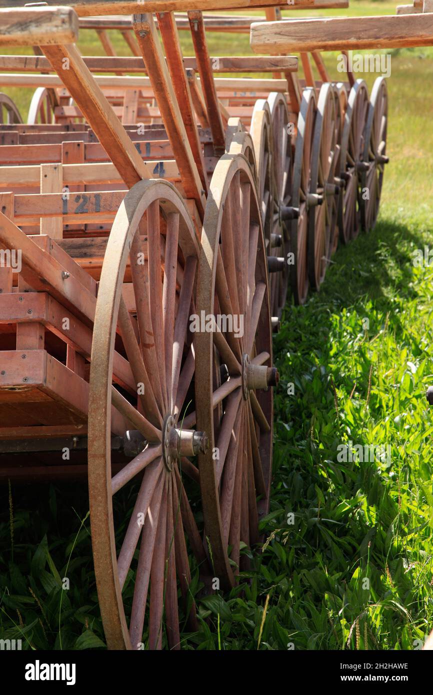 Handcarts were a means of conveyence for Mormon pioneers crossing the ...