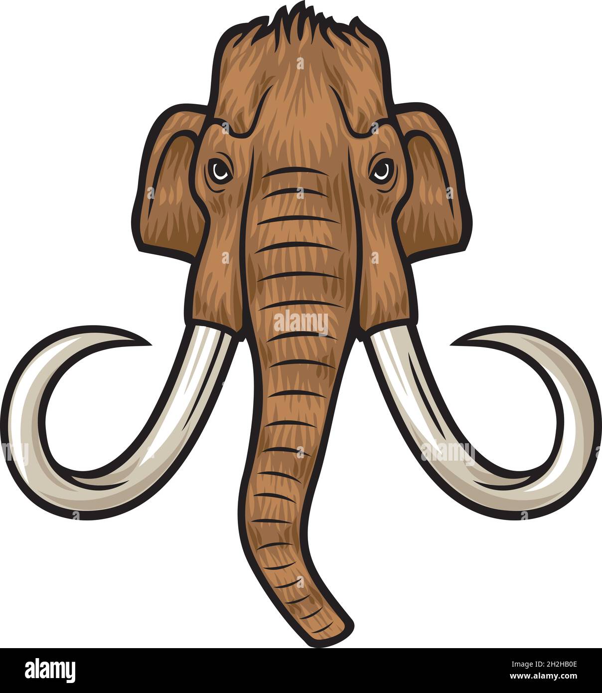 Mammoth head vector illustration Stock Vector Image & Art - Alamy