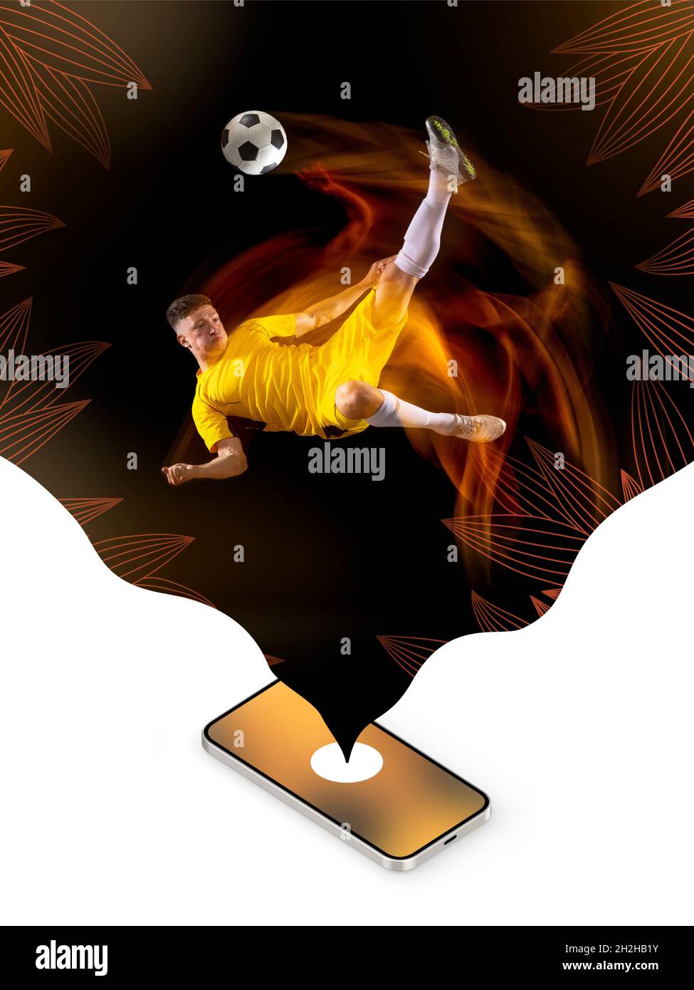 Contemporary art collage. Inspiration, idea, magazine style. Sport ...