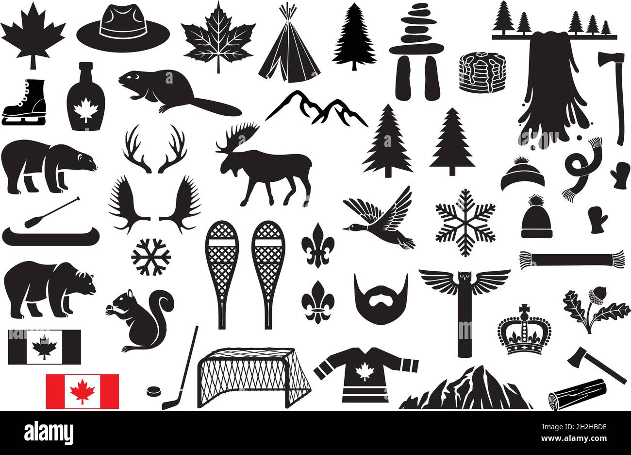 Canada icons vector illustration Stock Vector Image & Art - Alamy