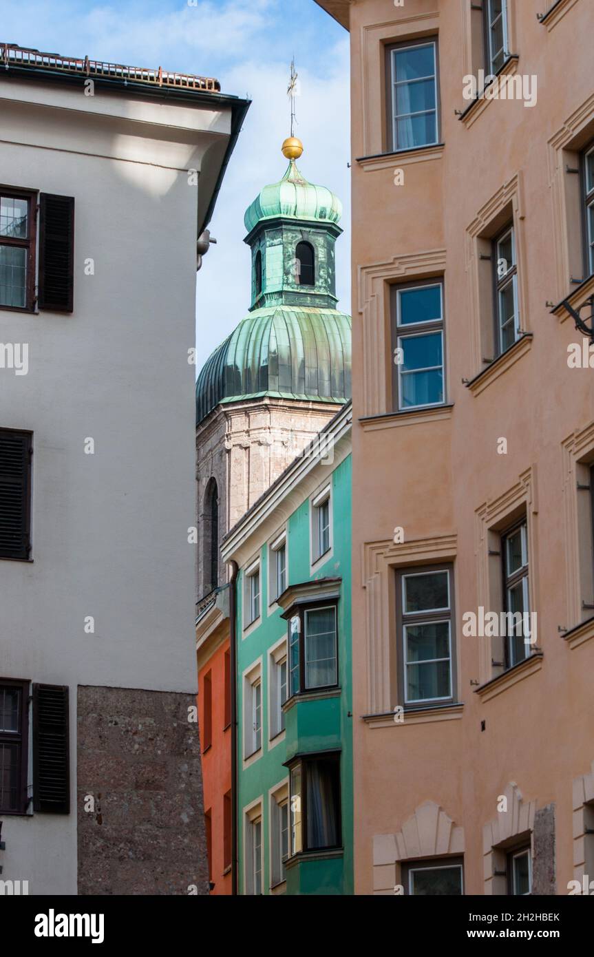 The architecture of the Austrian city of Innsbruck Stock Photo - Alamy