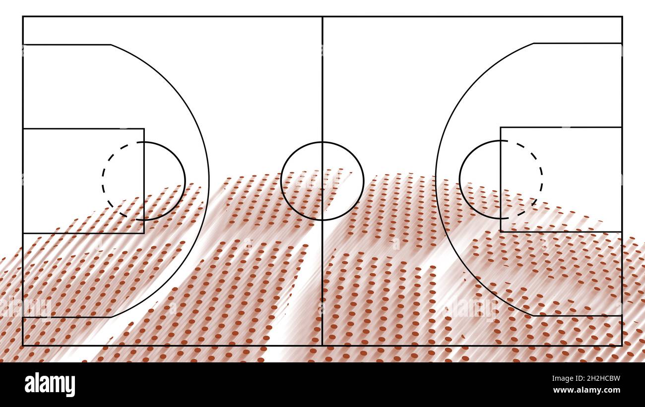 Basketball court background, Basketball Ball, White background Stock ...