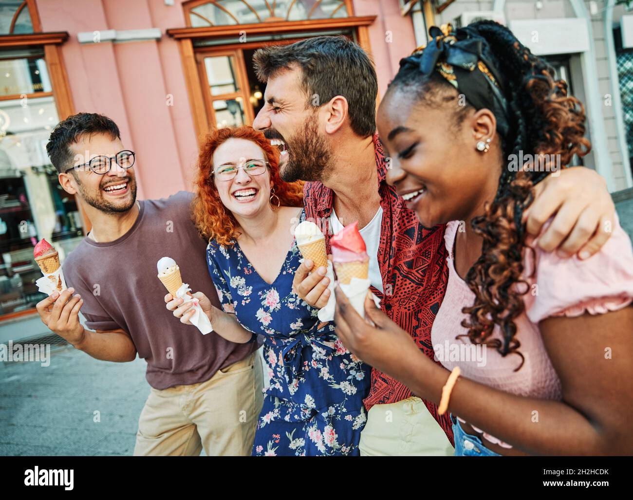 having fun woman street friendship friend outdoor lifestyle city happy ...