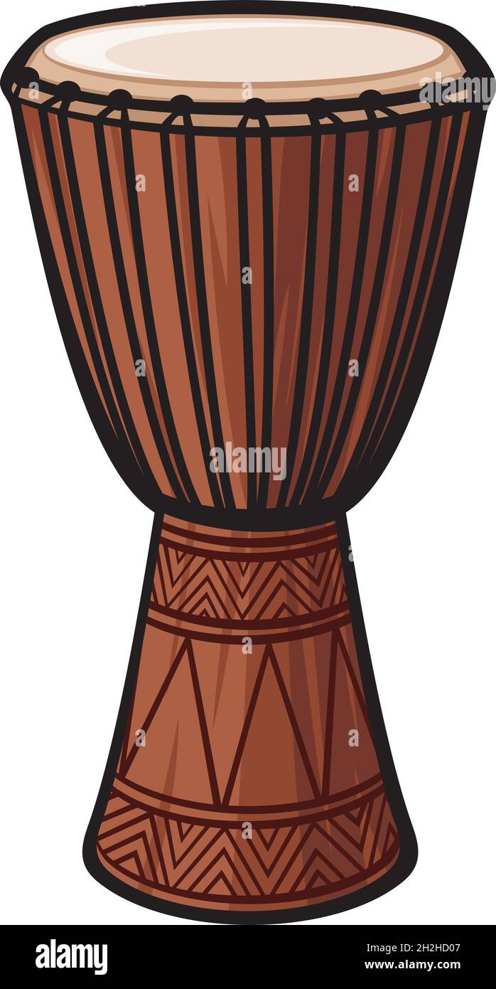 African Drum (Music Instrument)vector illustration Stock Vector Image ...
