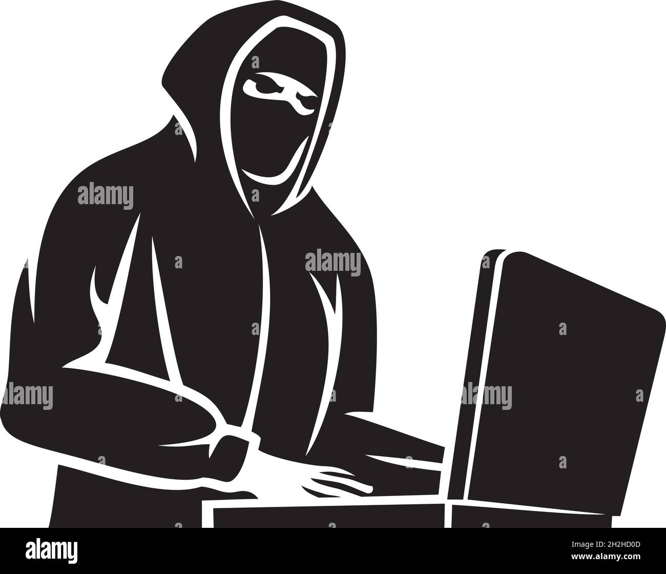 Computer hacker vector illustration Stock Vector Image & Art - Alamy