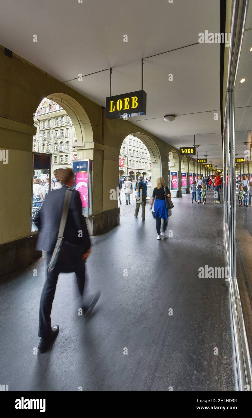 Shopping passage in the center of Bern, Switzerland Stock Photo - Alamy
