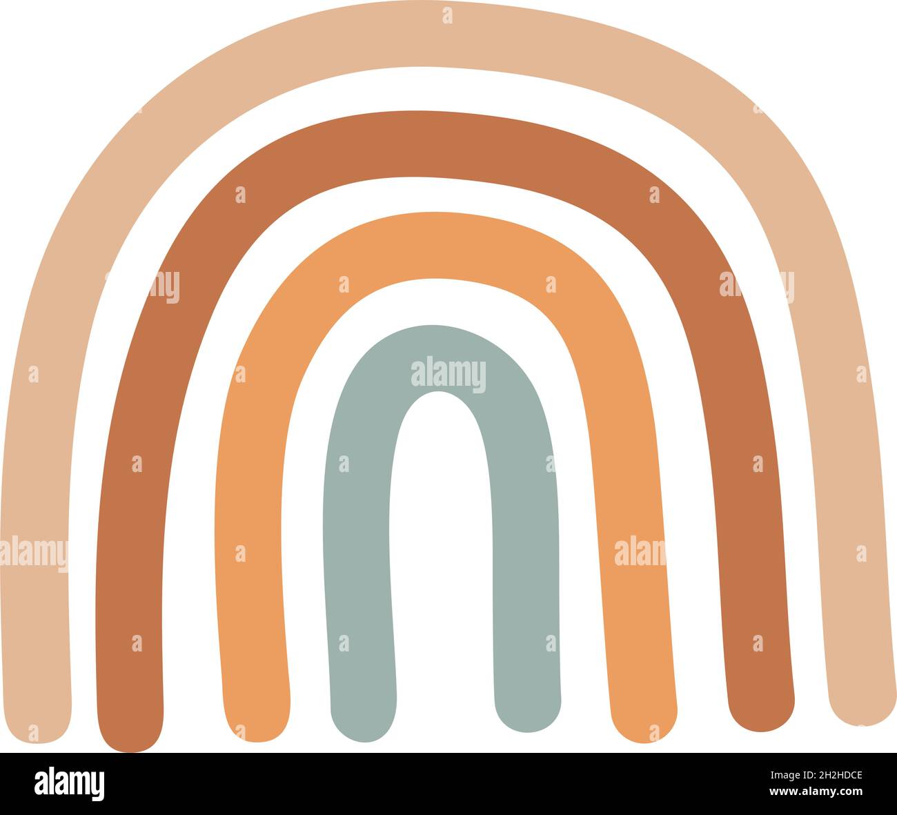 Boho rainbow color vector illustration Stock Vector Image & Art - Alamy