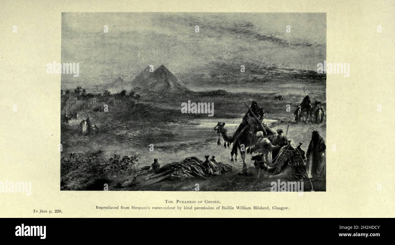 The Pyramids of Giza from the book ' The autobiography of William ...