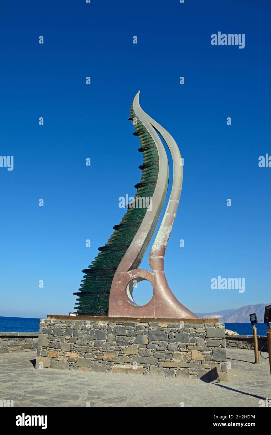 Cornucopia statue also known as the Horn of Amalthea at the waters edge ...