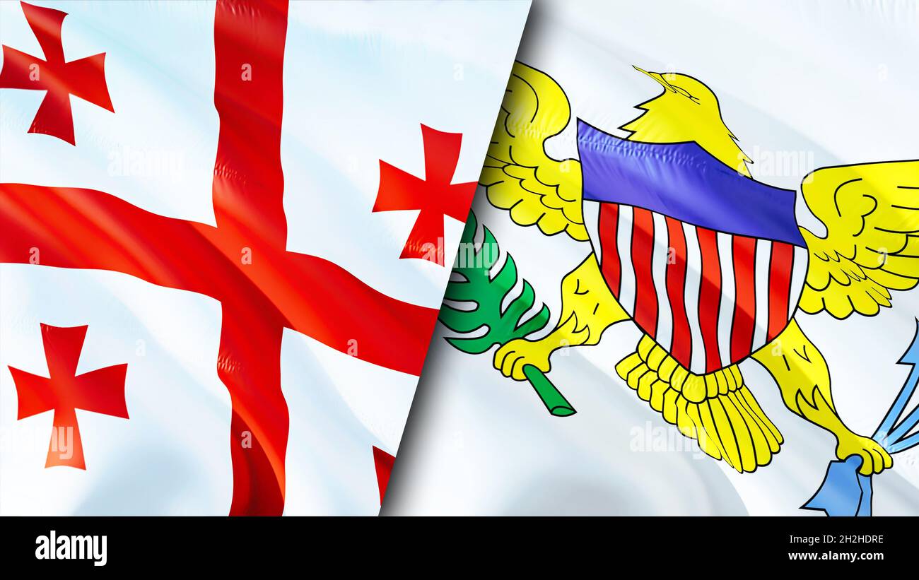 Georgia u s virgin islands flag hi-res stock photography and images - Alamy
