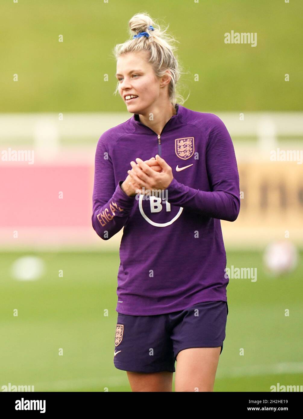 England's Rachel Daly during a training session at St George's Park ...