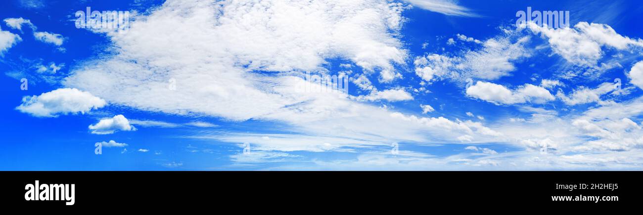 Blue Sky Clouds High Resolution Panorama