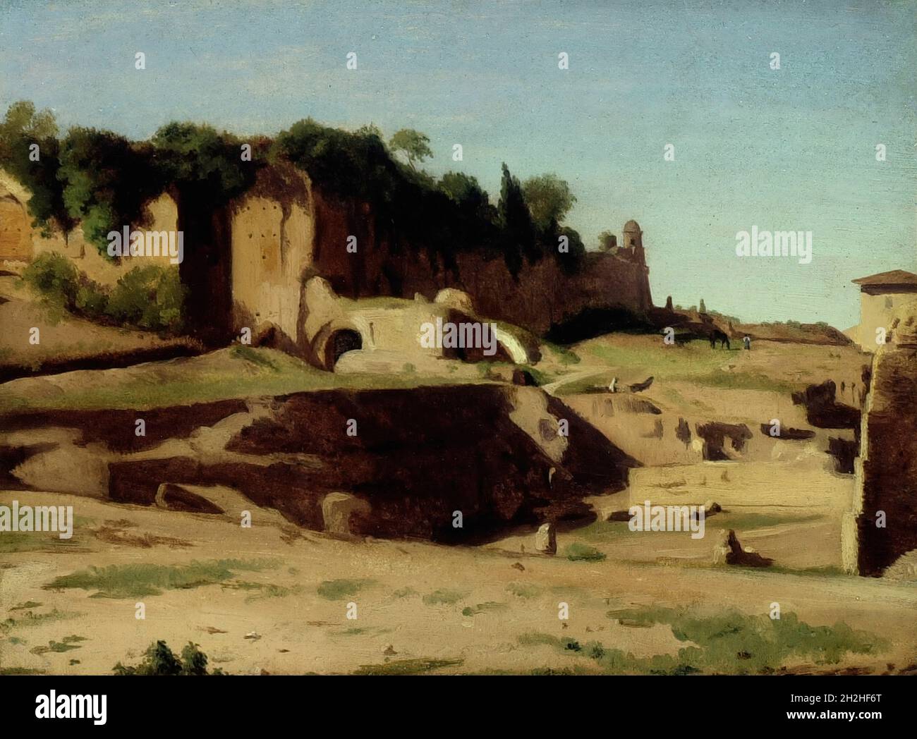 The Imperial Palace on the Palatine, Rome, 1834 Stock Photo - Alamy