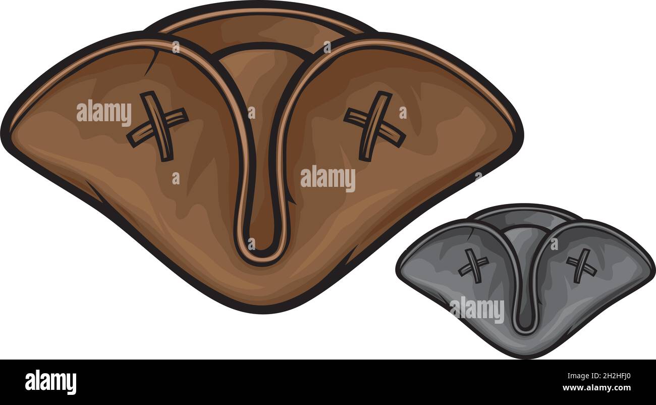 Pirate triangle hat vector illustration Stock Vector Image & Art - Alamy