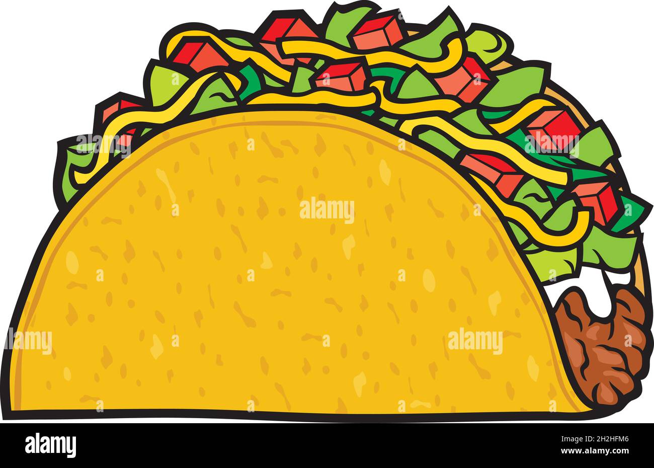 Guacamole taco Stock Vector Images - Alamy