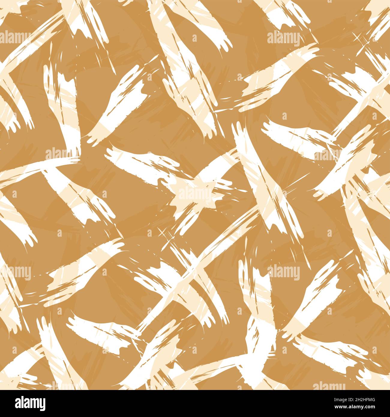 Painterly fiber texture vector seamless pattern background. Overlapping ...