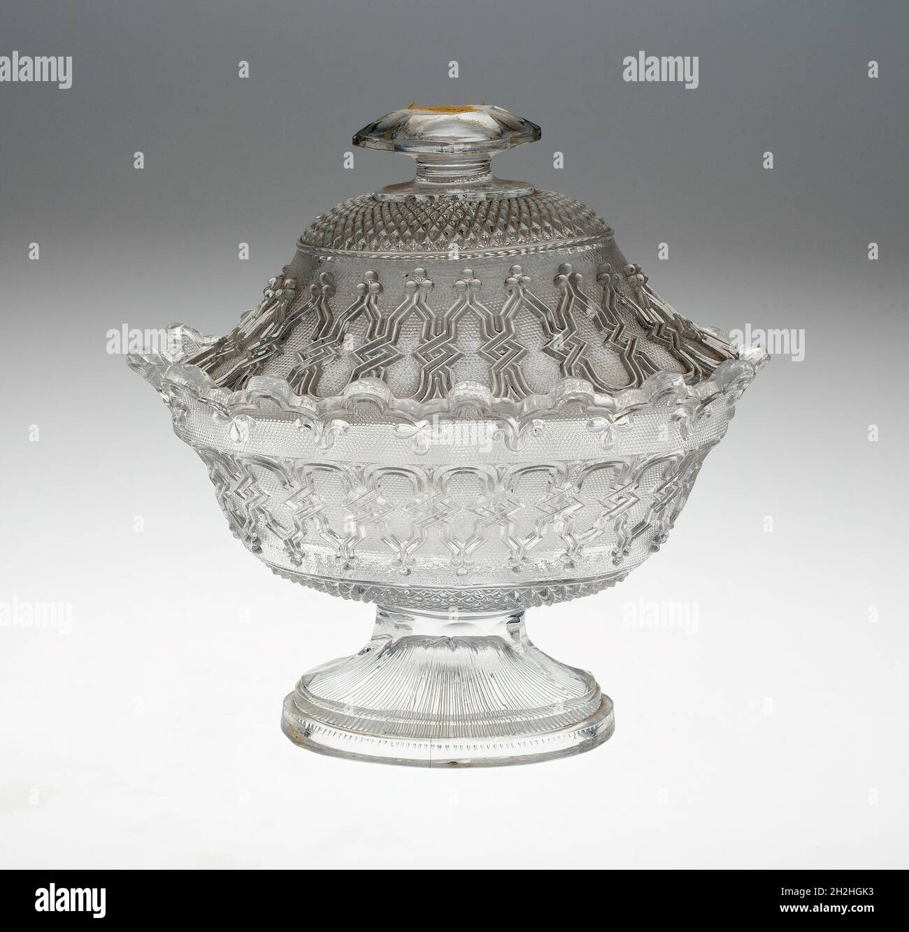 Covered Bowl and Stand, France, c. 1830/60 Stock Photo - Alamy