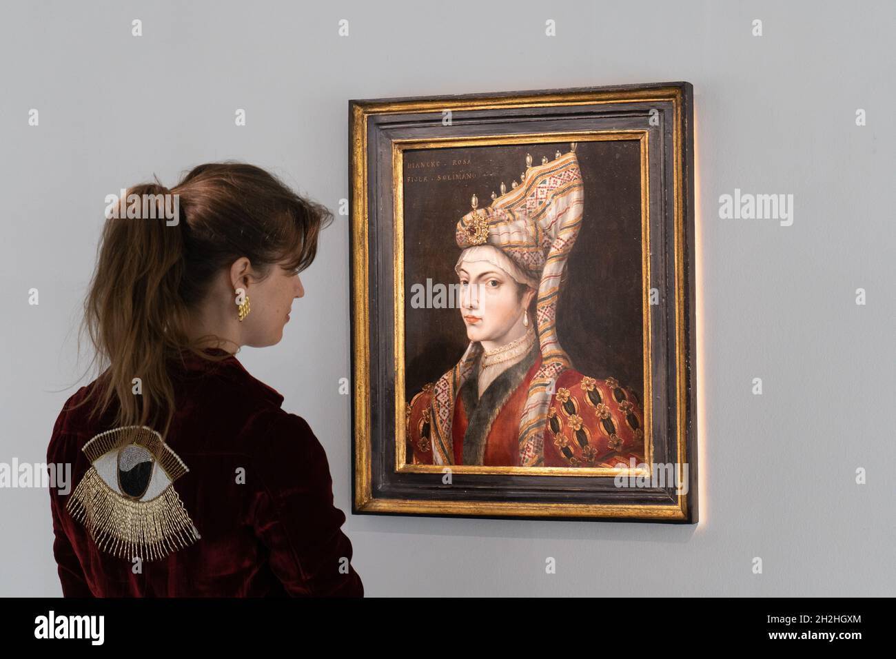 LONDON, UK. 22 Oct, 2021. A portrait of Roxelana (Haseki Hurrem Sultan ...