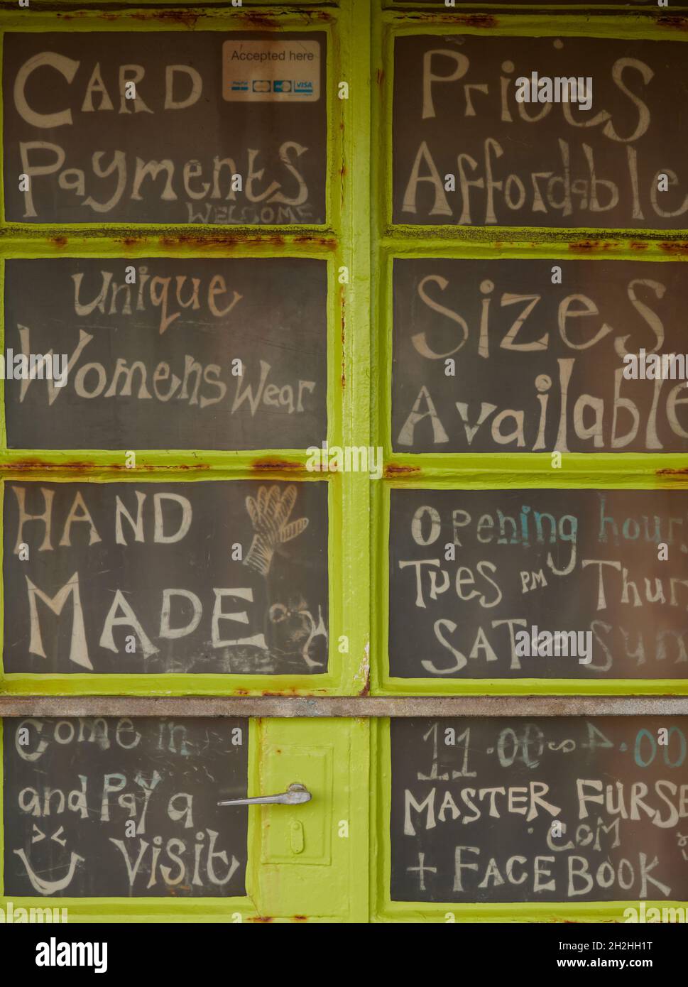 Window panes with words Stock Photo - Alamy