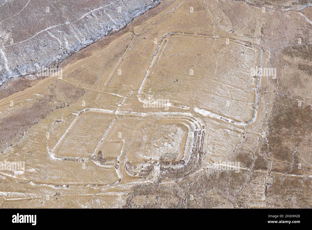 Earthwork remains of a Roman fort, fortlets, camps and a medieval ...