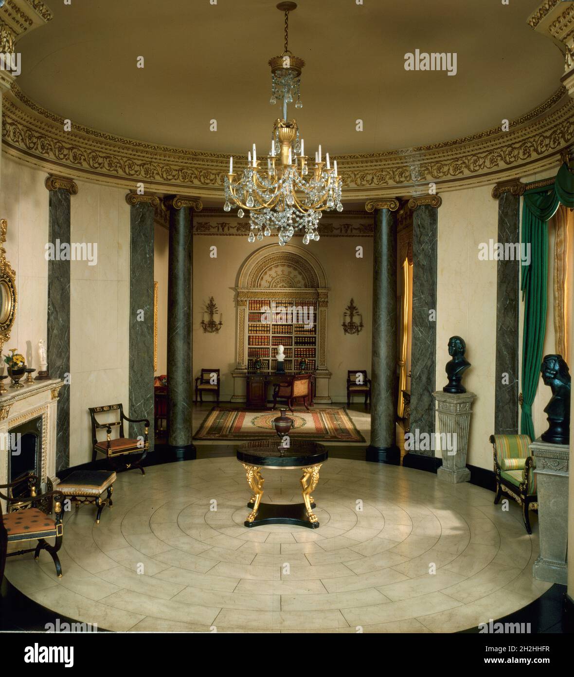 E-13: English Rotunda and Library of the Regency Period, 1810-20 ...