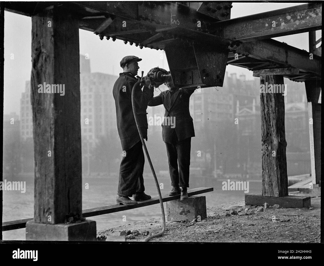 Demolition of Waterloo Bridge, Lambeth, Greater London Authority, 1936 ...