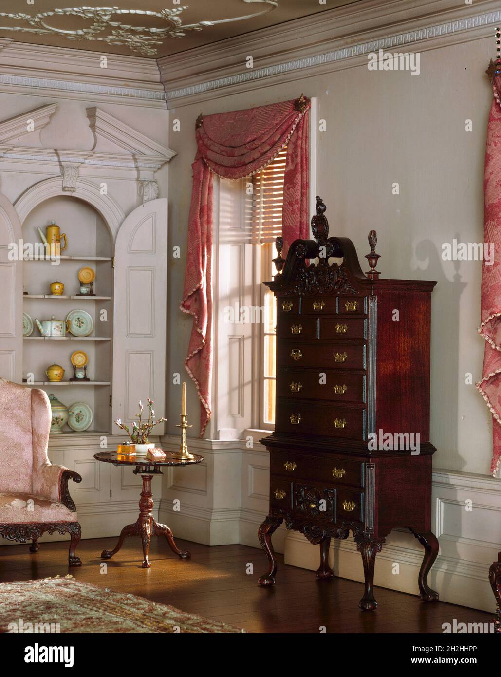 A16: Pennsylvania Drawing Room, 1761, United States, c. 1940 Stock ...