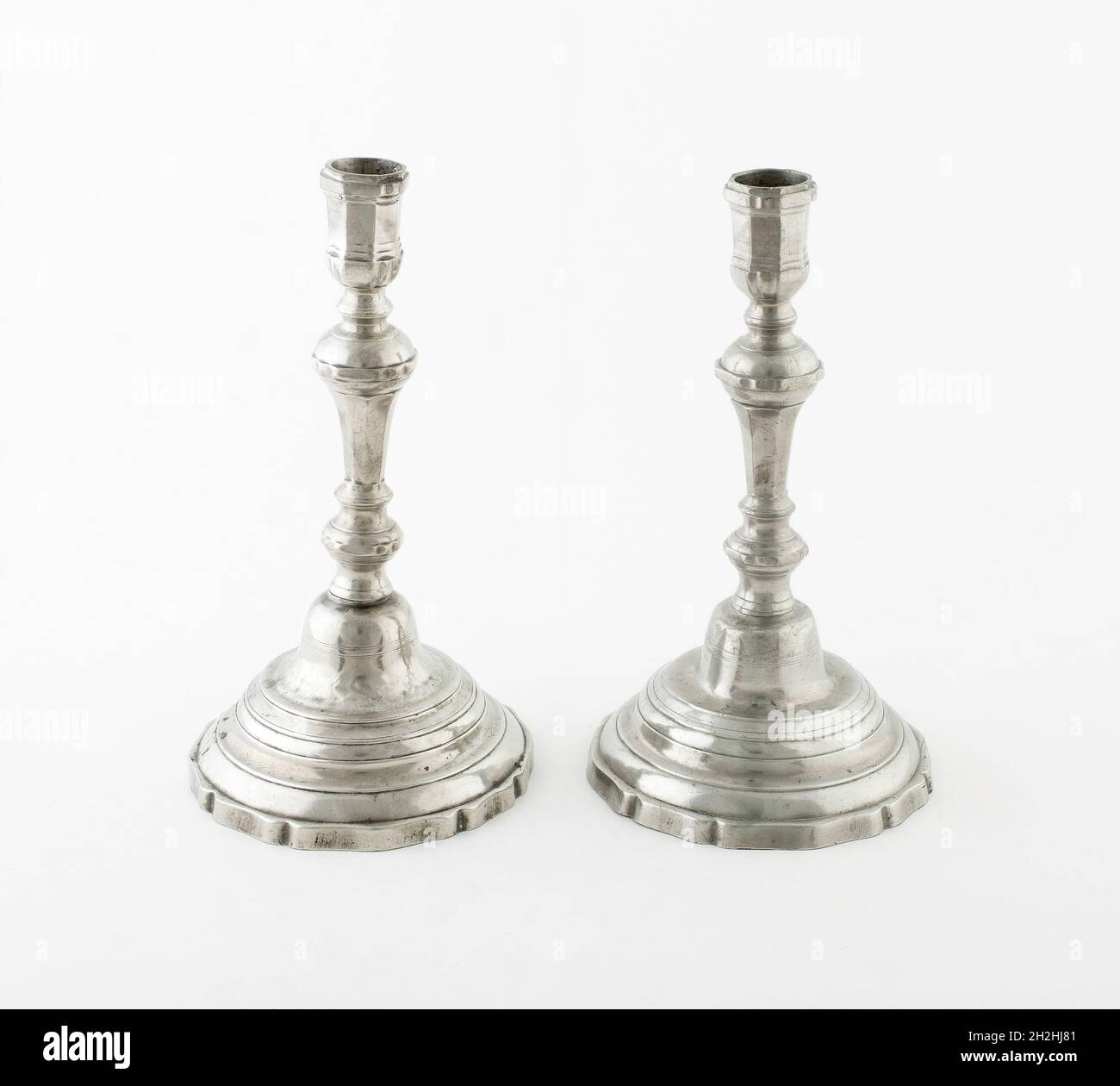 Candlestick (one of a pair), France, c. 1750 Stock Photo - Alamy
