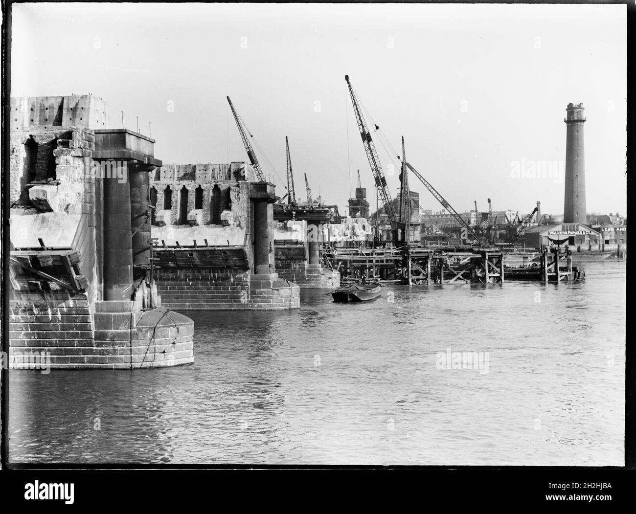 Demolition of Waterloo Bridge, Lambeth, Greater London Authority, 1936 ...