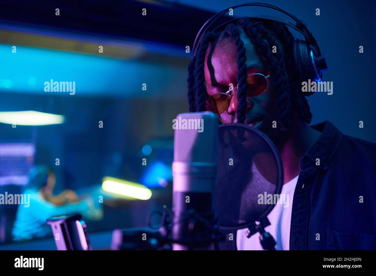 Recording studio african performer playing hi-res stock photography and ...