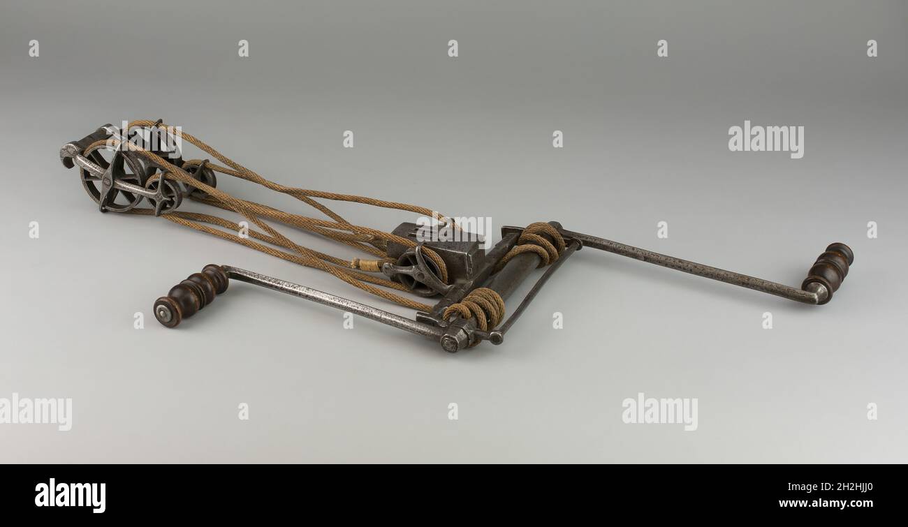 Windlass [pictured on crossbow], France, late 15th/16th century ...