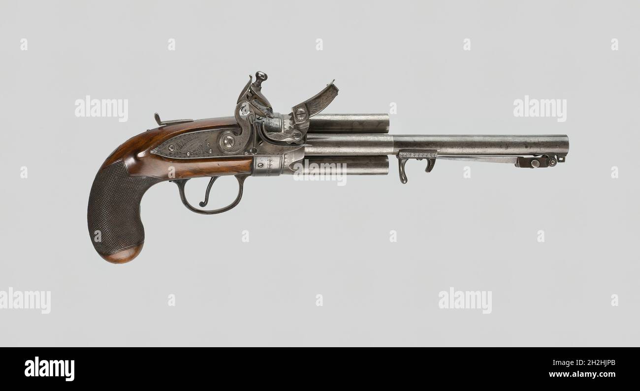 Flintlock Revolver with Bayonet, Philadelphia, 1820 Stock Photo - Alamy