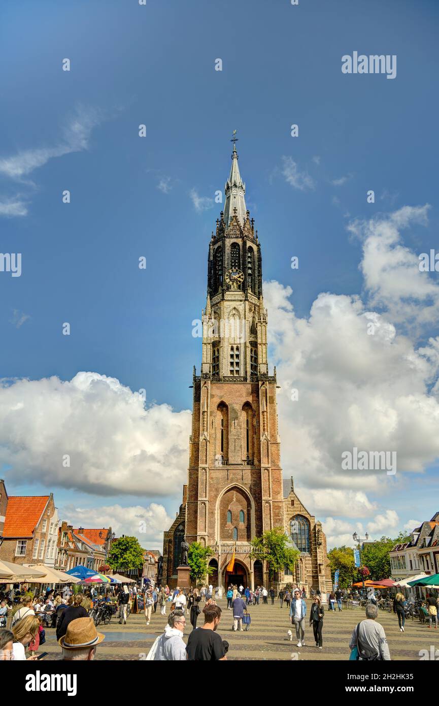 Delft landmarks, Netherlands, HDR Image Stock Photo - Alamy