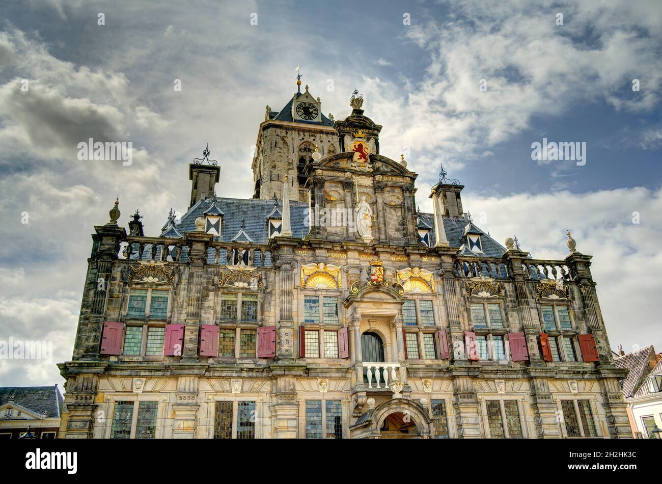 Delft landmarks, Netherlands, HDR Image Stock Photo - Alamy
