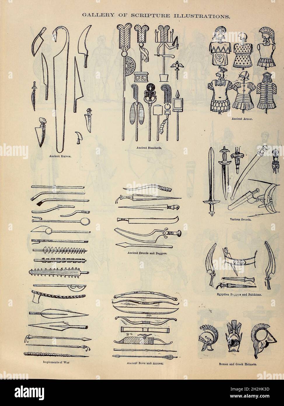 Gallery of Scripture Illustrations of Biblical Weapons and warfare from ...