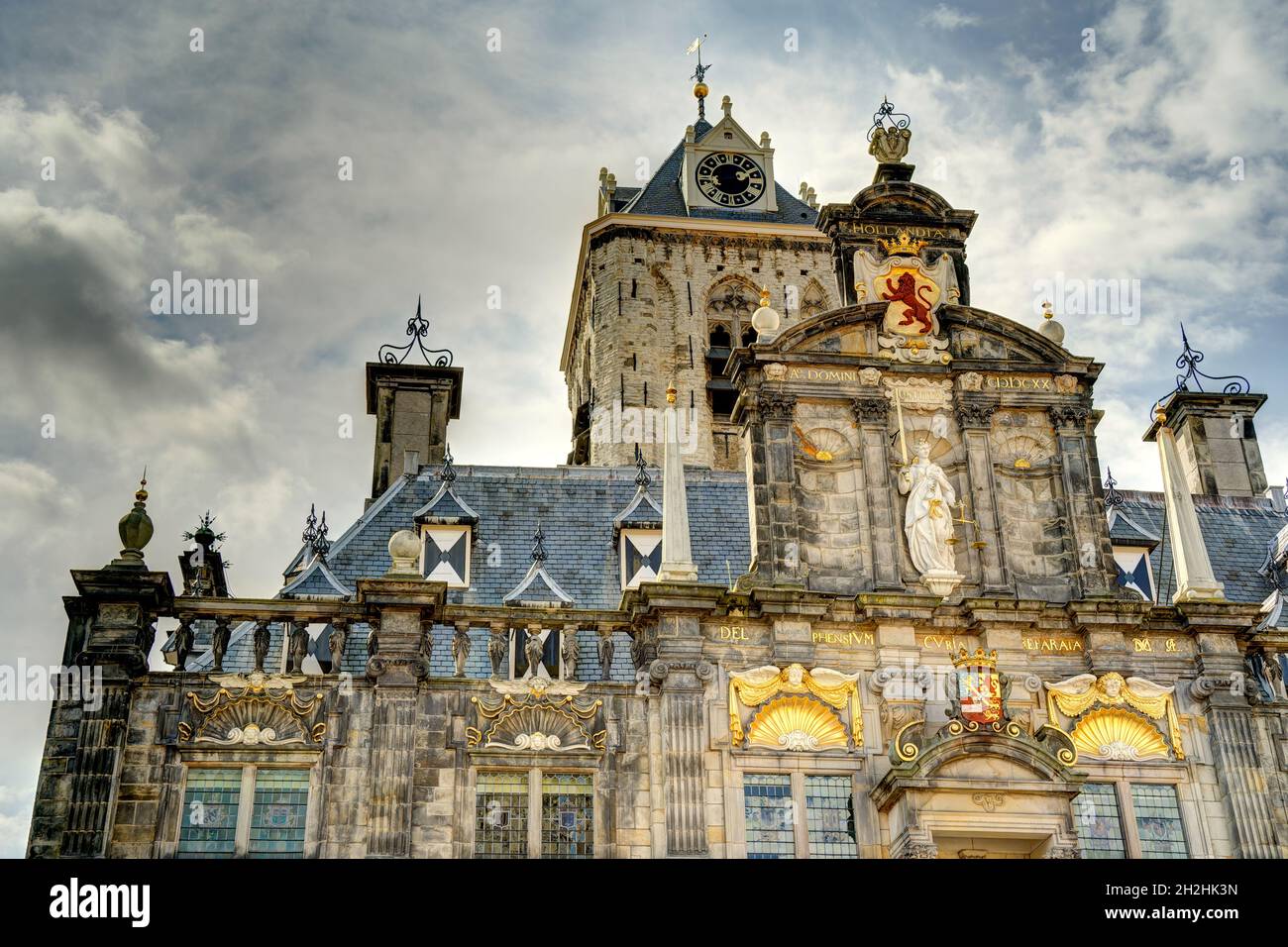 Delft landmarks, Netherlands, HDR Image Stock Photo - Alamy