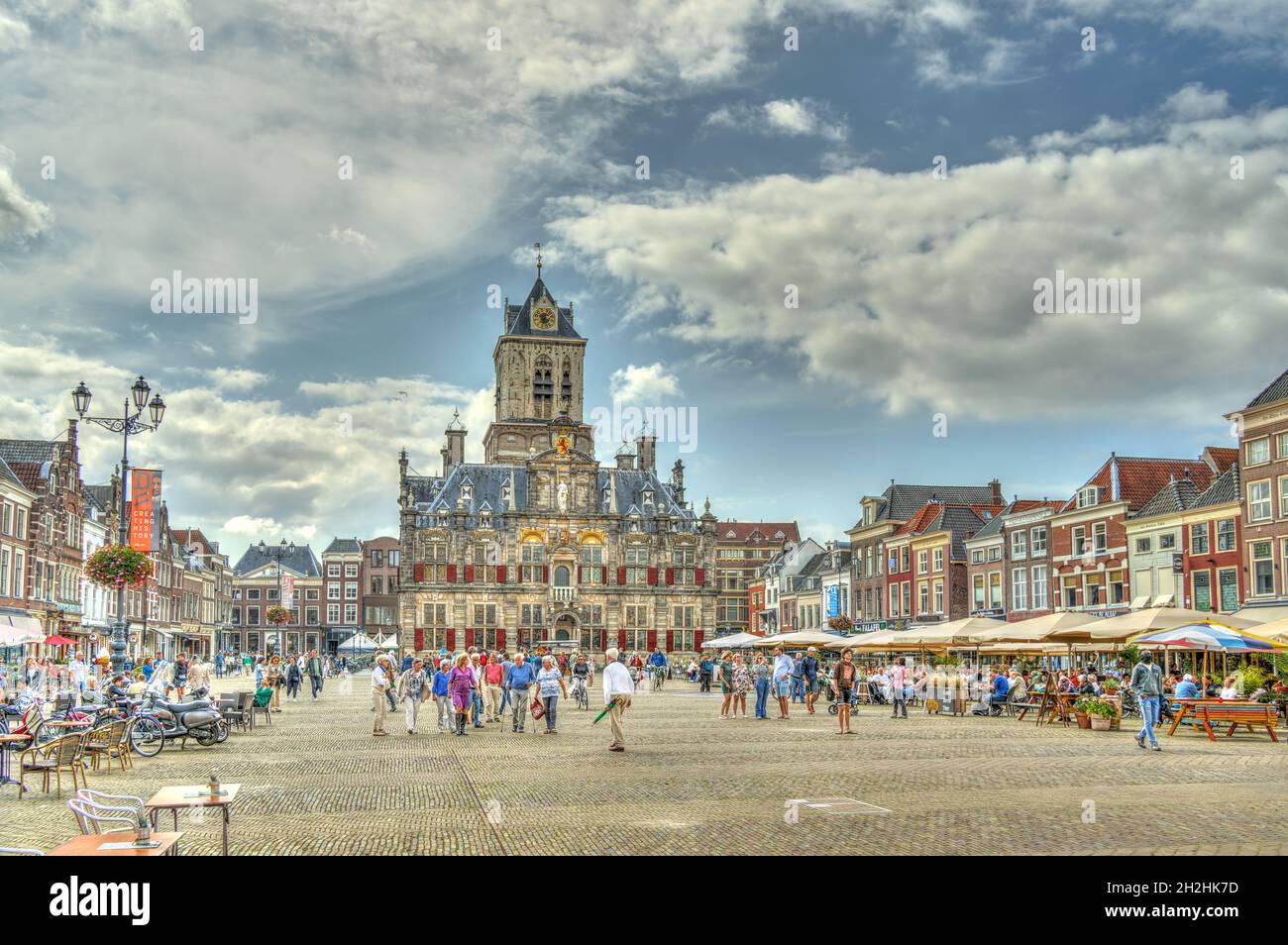 Delft landmarks, Netherlands, HDR Image Stock Photo - Alamy