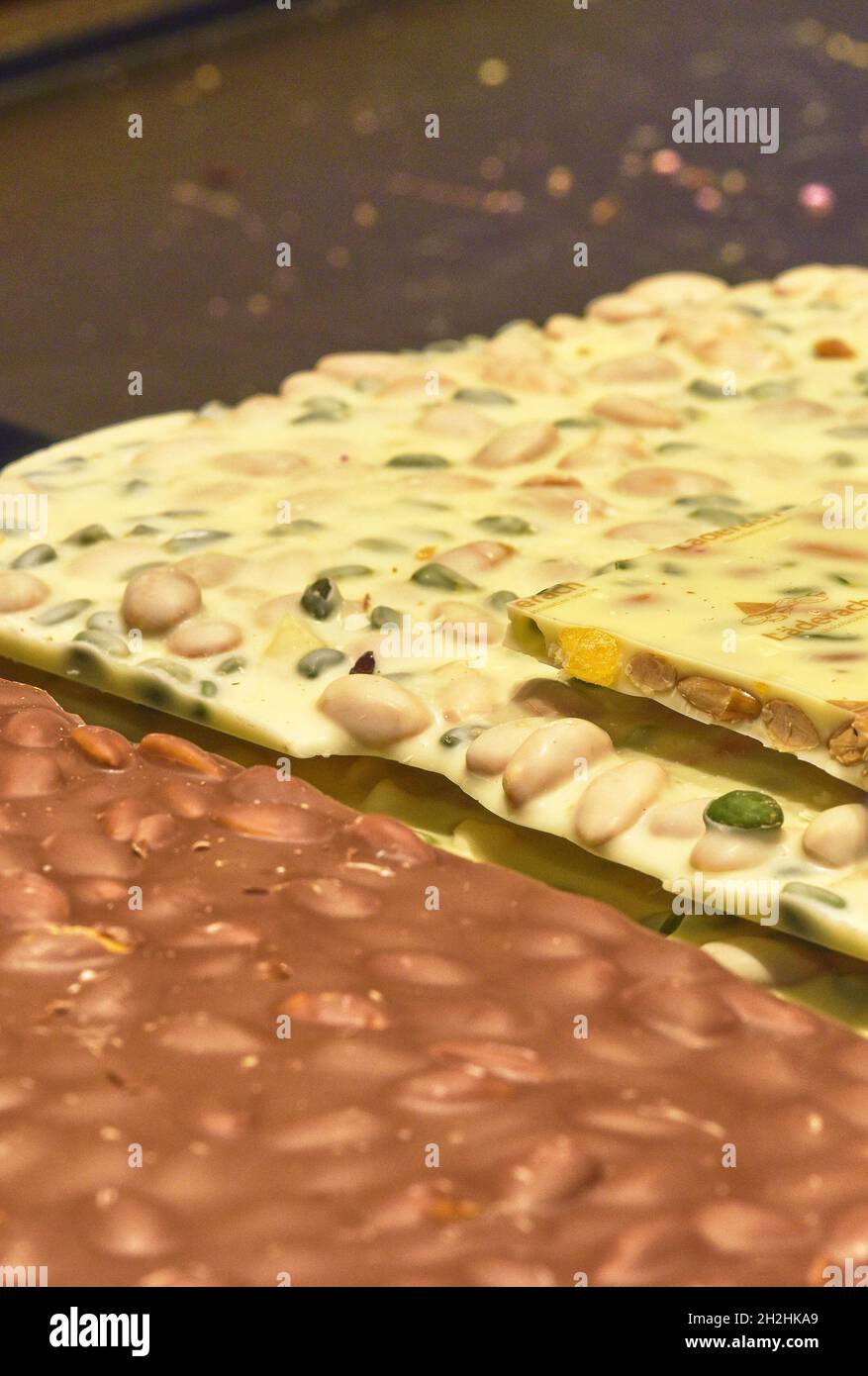 Traditional sweets on sale in the center of Bern, Switzerland Stock ...