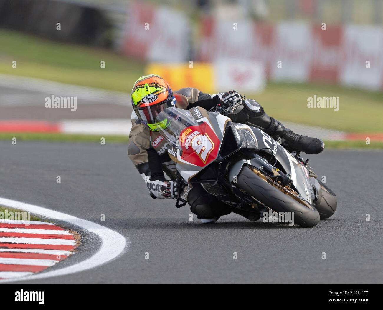 Red and white kerb racing circuit hi-res stock photography and images ...