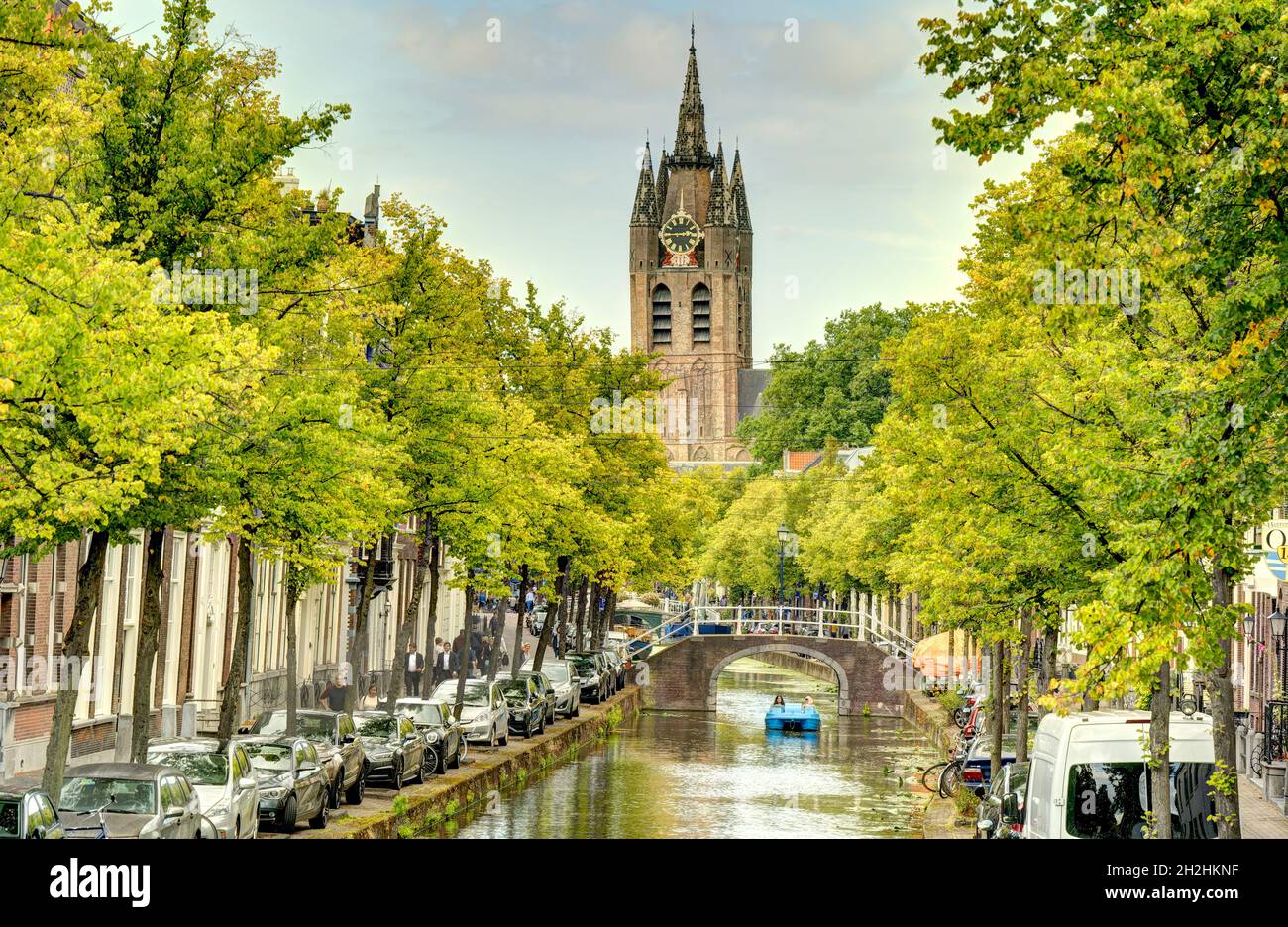 Delft landmarks, Netherlands, HDR Image Stock Photo - Alamy
