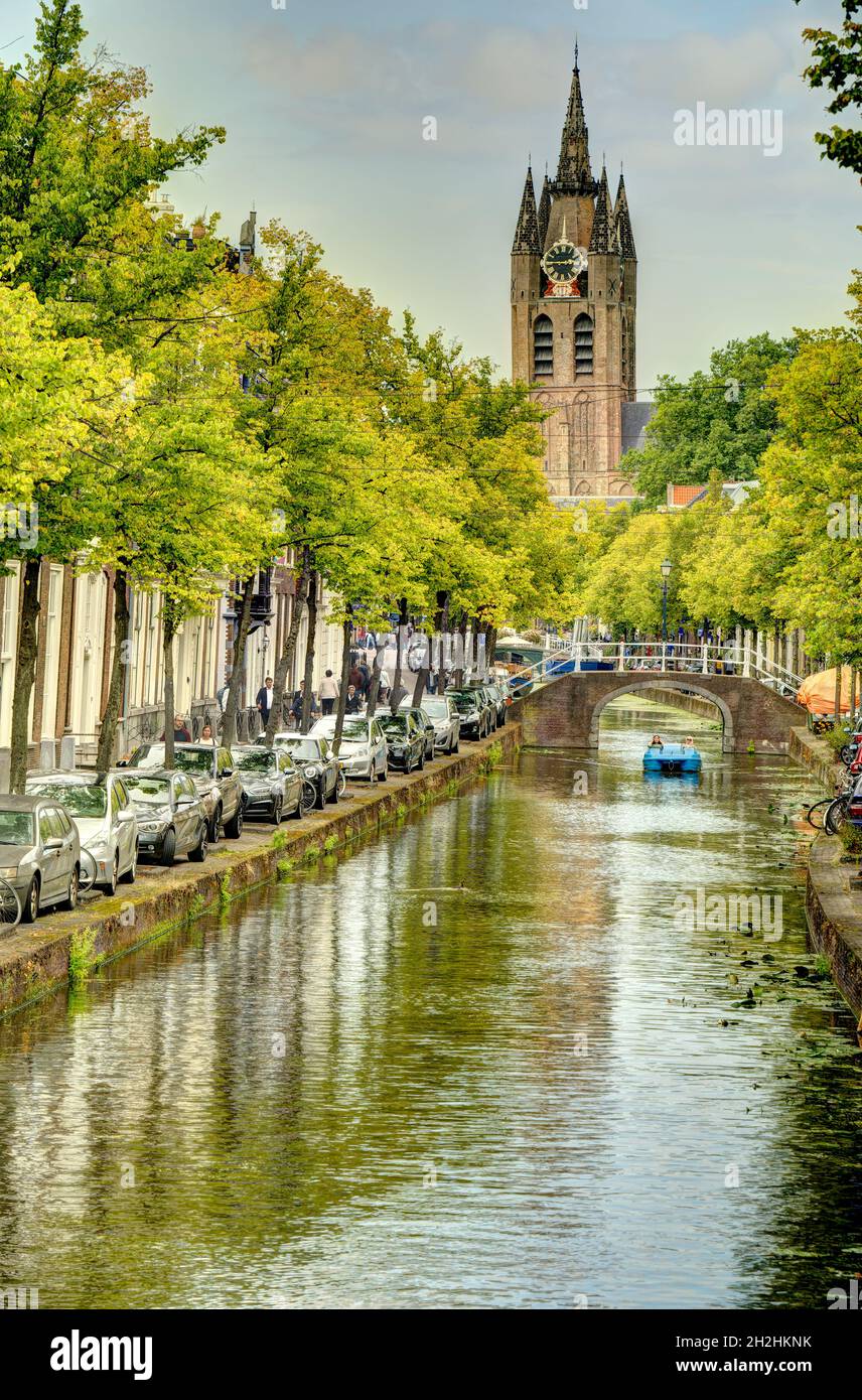 Delft landmarks, Netherlands, HDR Image Stock Photo - Alamy