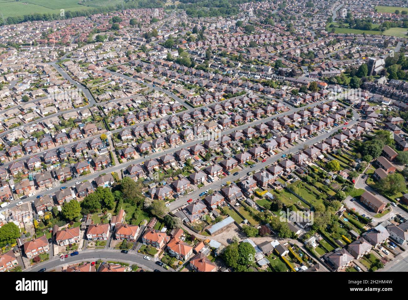 Aerial drone photo of the beautiful historical town of Harrogate, North ...