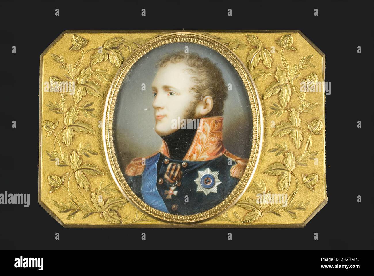 Snuff Box: Portrait of Tsar Alexander I, Vienna, 1816 Stock Photo - Alamy